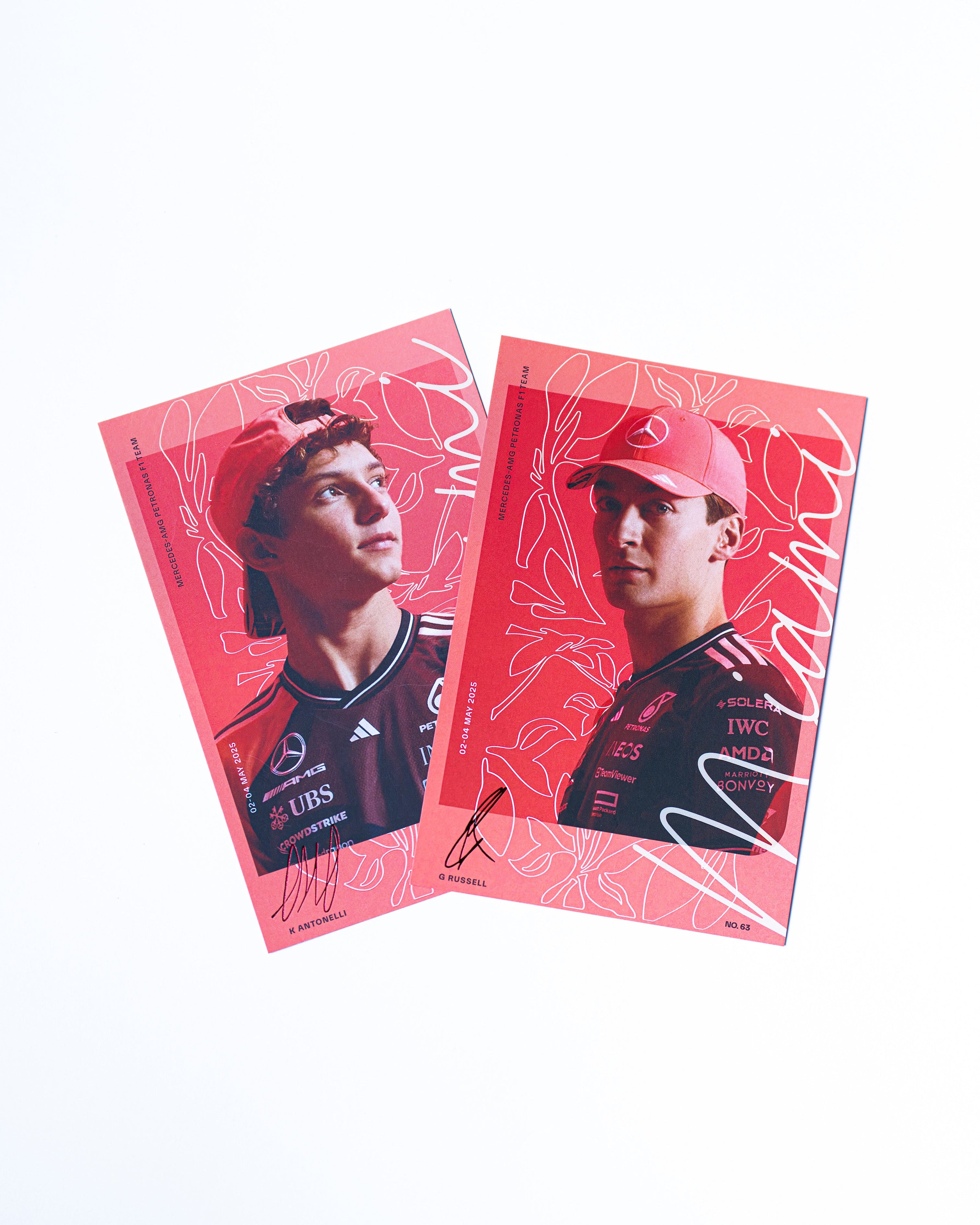 Special Edition Miami Driver Cards | Official Mercedes-AMG PETRONAS F1 ...